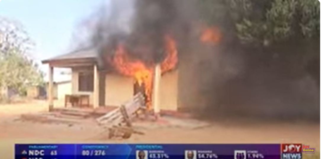 EC office in Damango set ablaze - MyJoyOnline