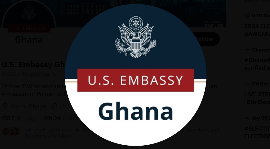 Election 2024: US Embassy congratulates Ghanaians - MyJoyOnline