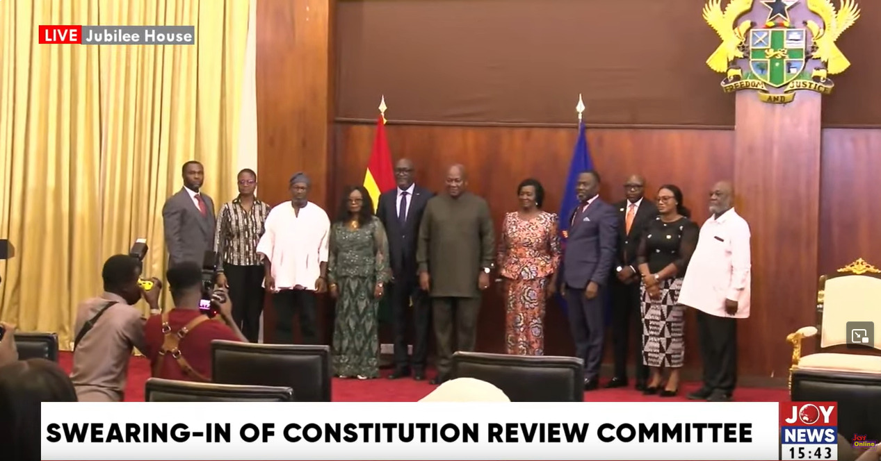 President Mahama swears in 8-member Constitution review committee ...