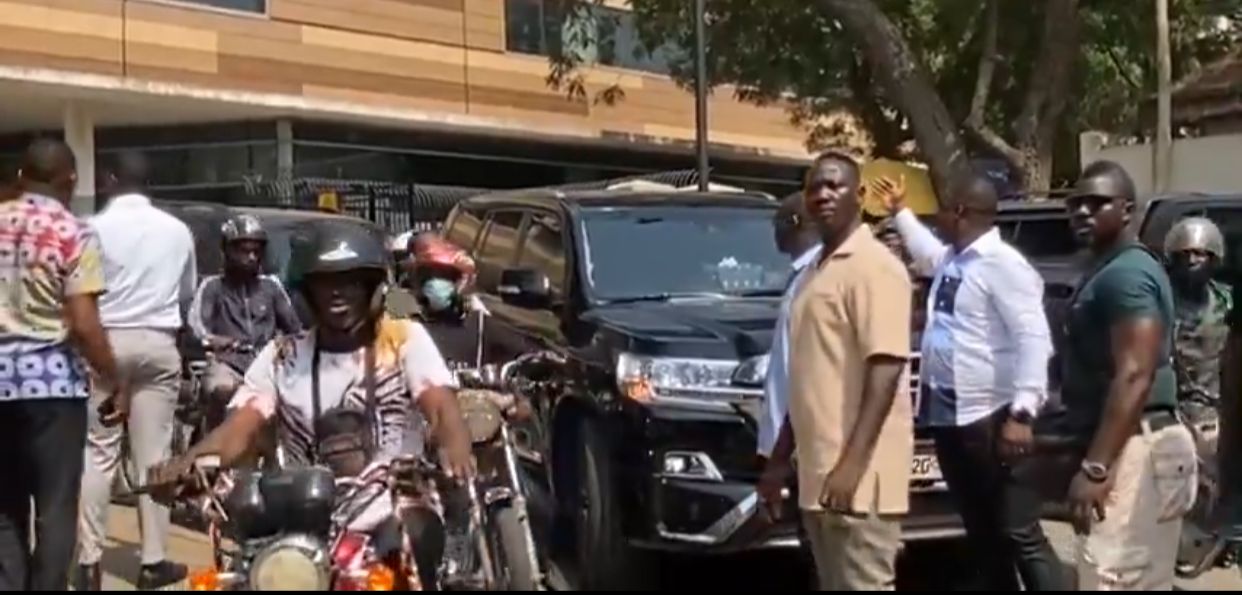 Watch how NDC's Malik Basintale arrived at YEA on Day 1 as CEO ...
