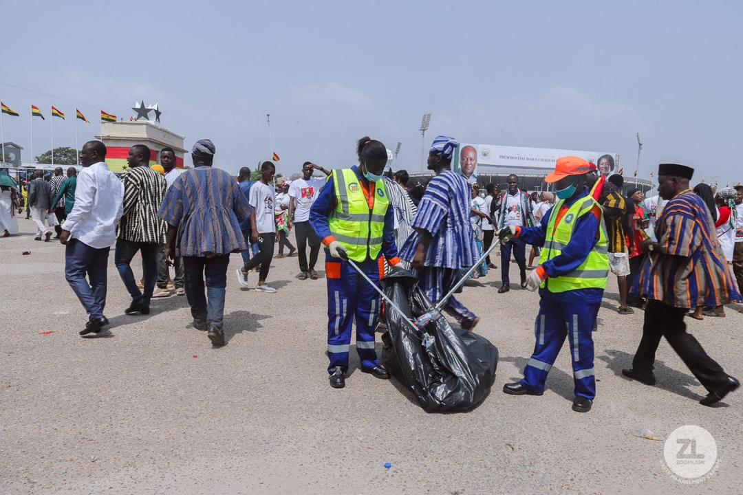 Zoomlion Ghana earns praise for clean up before and after presidential ...