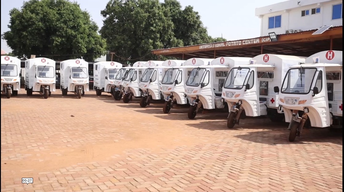 CRS donates 20 modified motor-tricycles ambulances to improve emergency ...