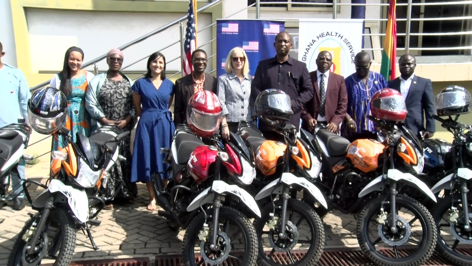 U.S. gov't donates motorcycles to boost Ghana’s community health ...