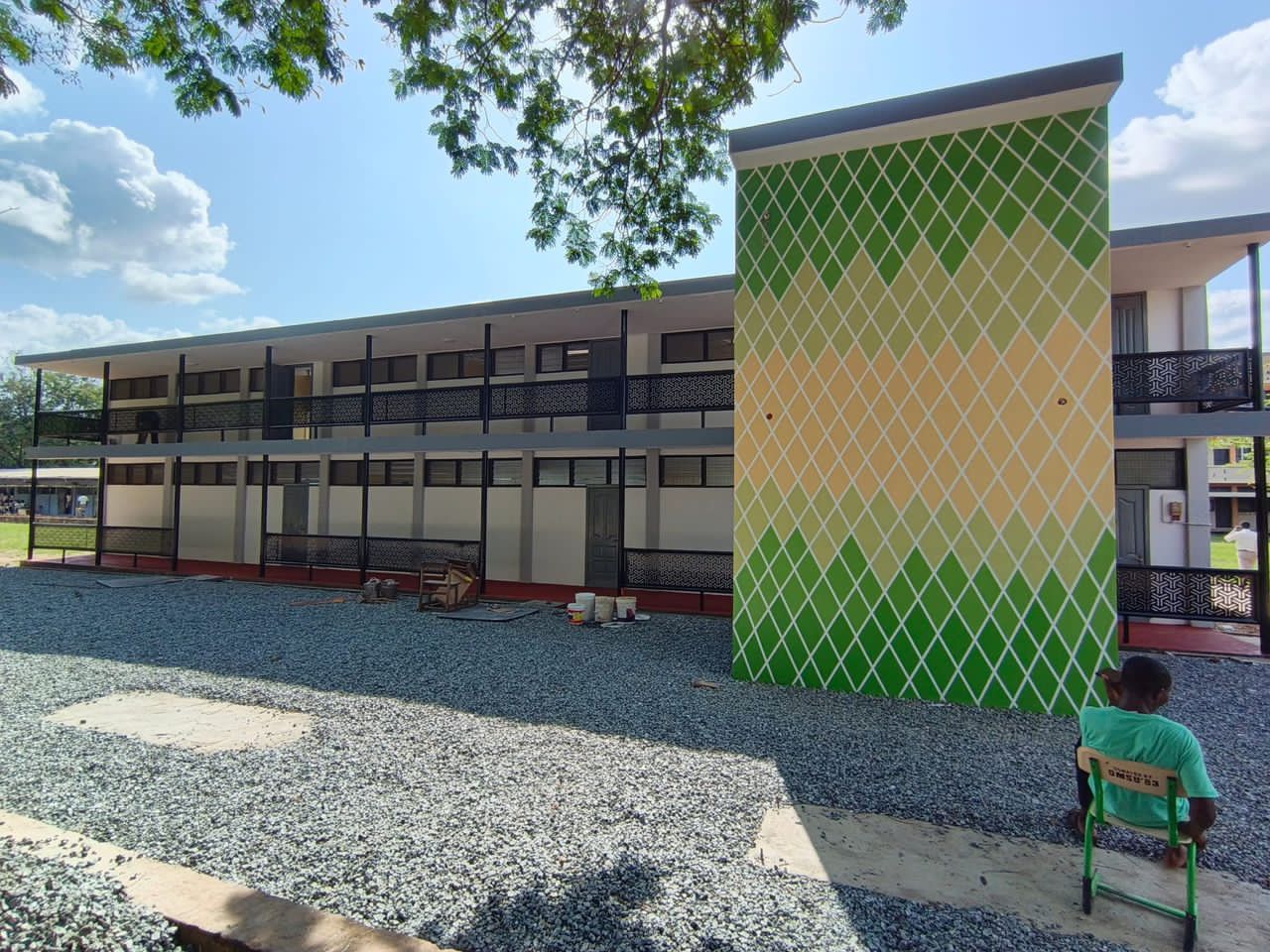 Mawuli School 2000 year group restores iconic “white block,” extends ...