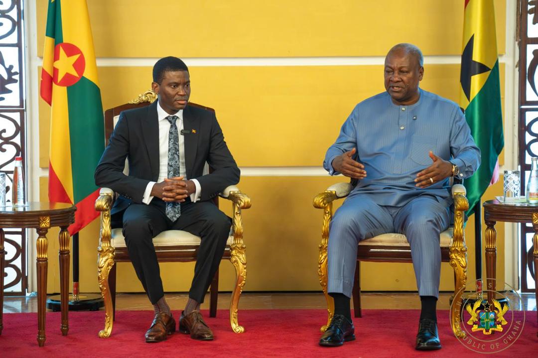 Photos: President Mahama holds bilateral talks with Grenada’s Prime ...