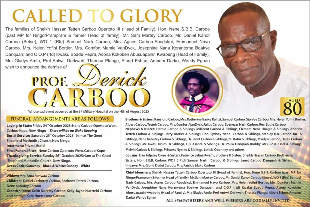 Prof Derick Carboo - MyJoyOnline