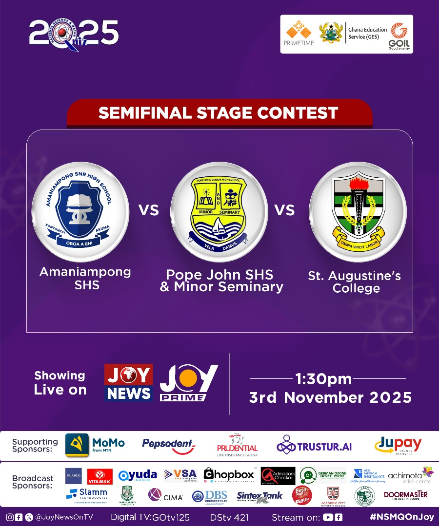 Playback: Augusco, Pope John, Amaniampong locked horns for 2025 NSMQ ...