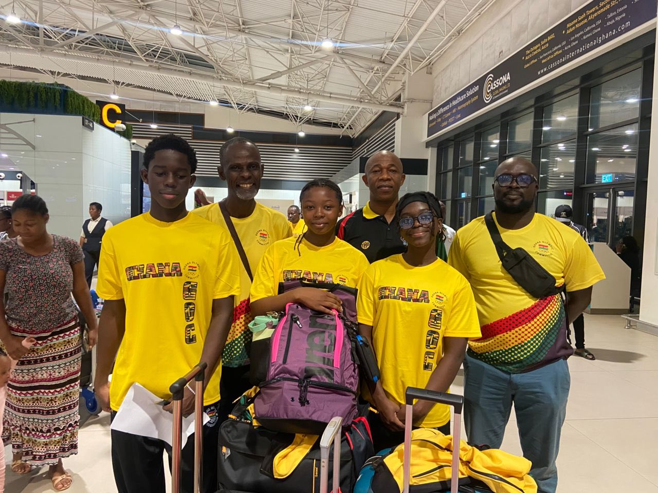 Swim Team departs for Luanda ahead of 2025 African Youth Games - MyJoyOnline