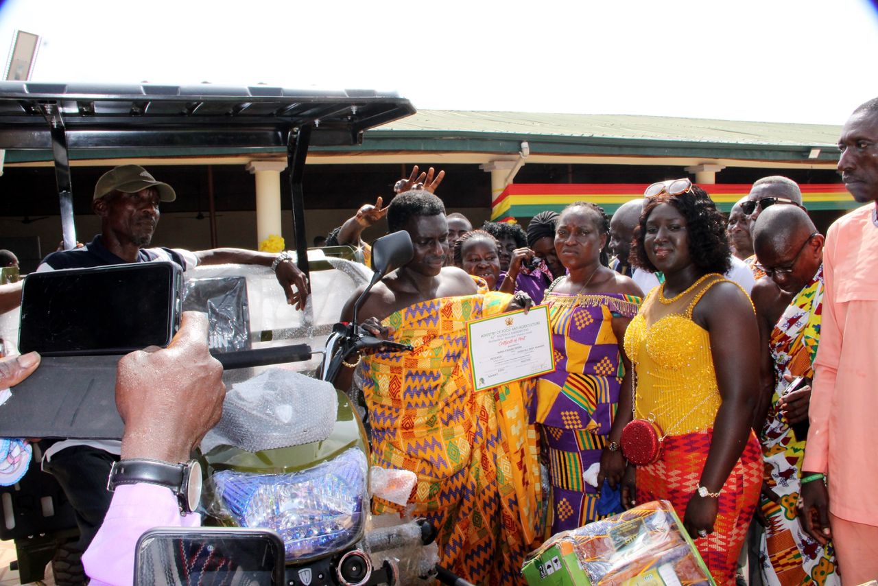 Ejisu MP supports municipal best farmer with brand new tricycle at 41st ...