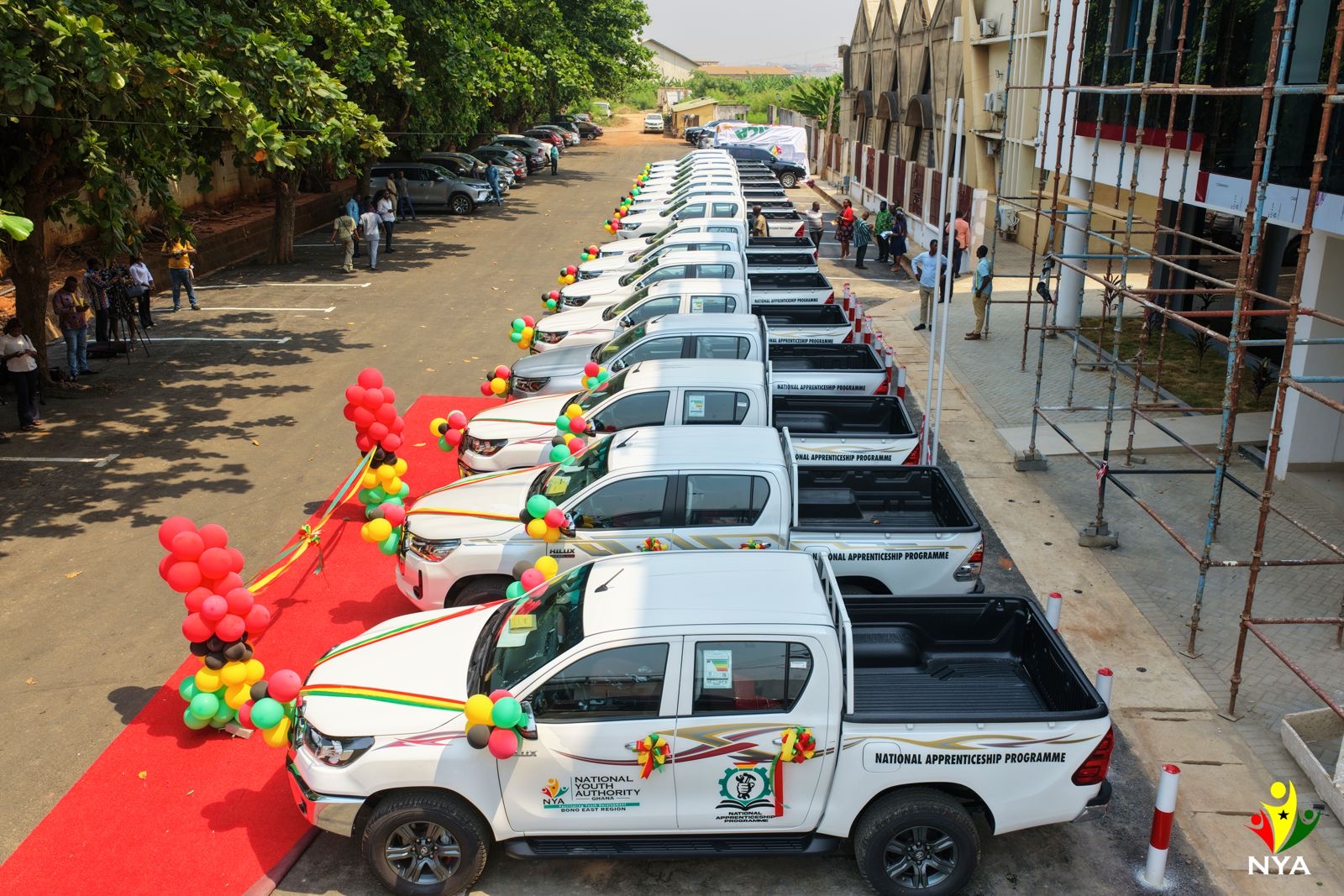 NYA hands over pick-ups to NAP coordinators for monitoring - MyJoyOnline
