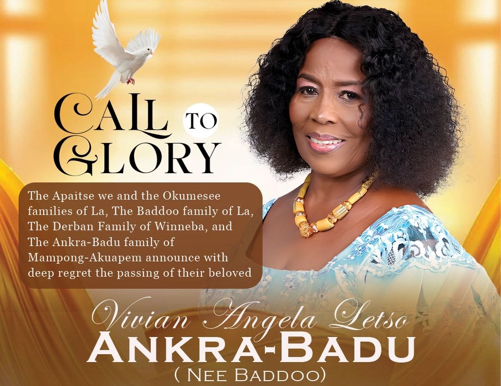 Vivian Angela Letso Ankra‑Badu (née Baddoo) - MyJoyOnline