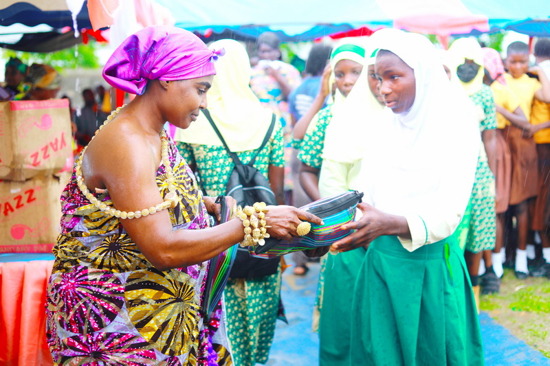 Nana Ajoa Amowah II distributes sanitary pads; champions fight against ...