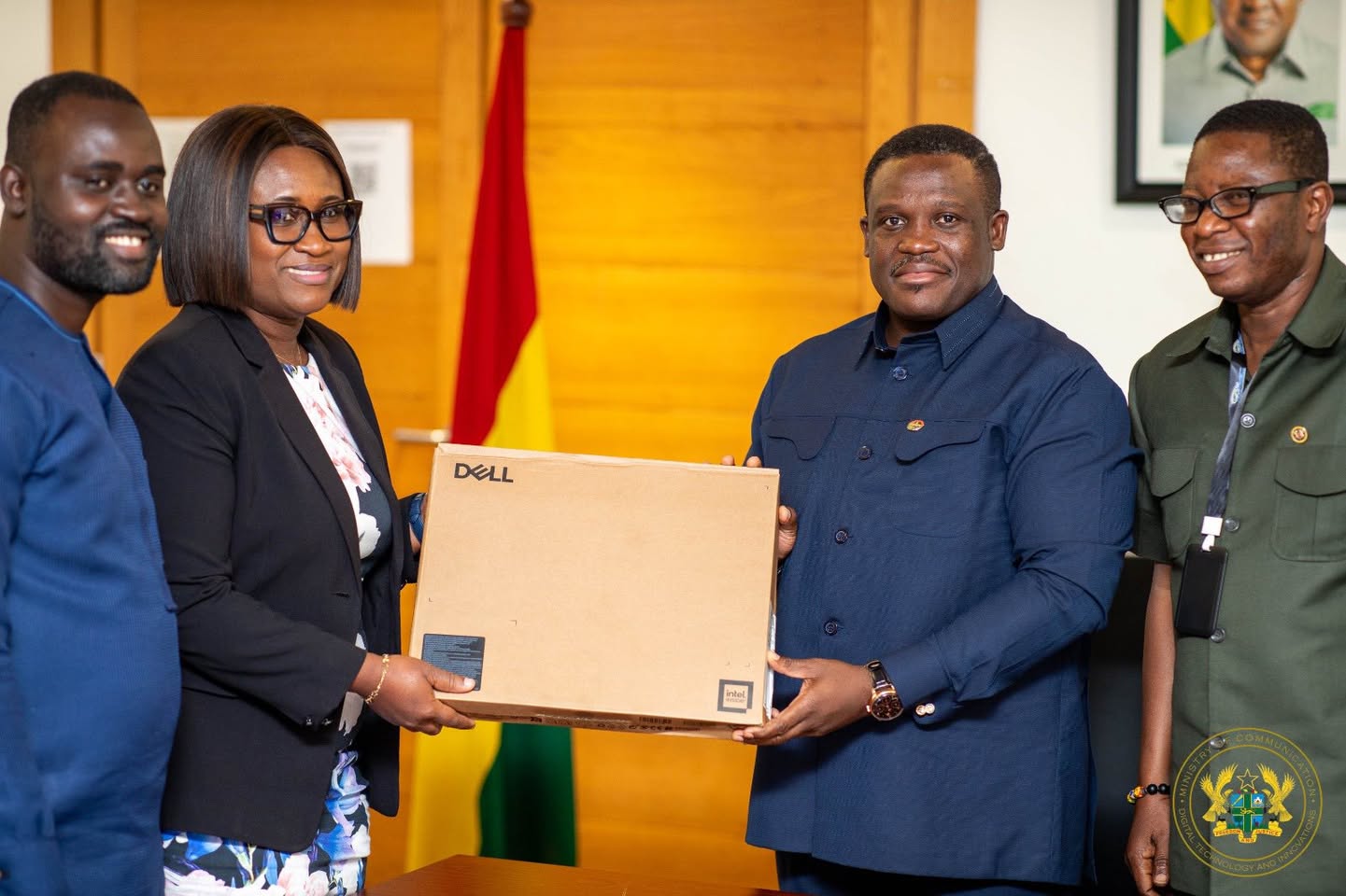 Sam George donates 10 laptops to Parliament to support digital ...