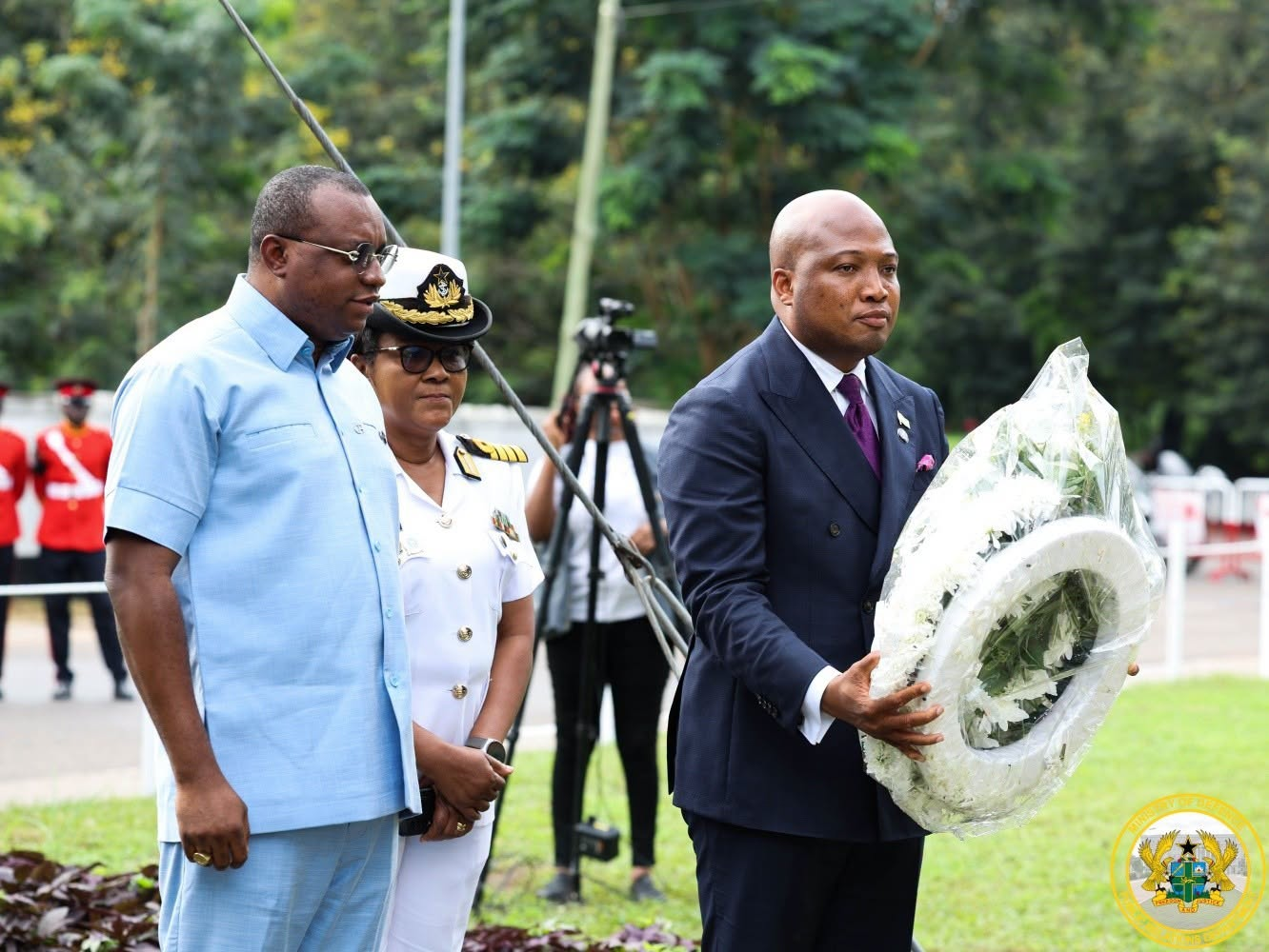 Photos: Ghana, Rwanda mark Kwibuka 32 with wreath-laying ceremony at ...
