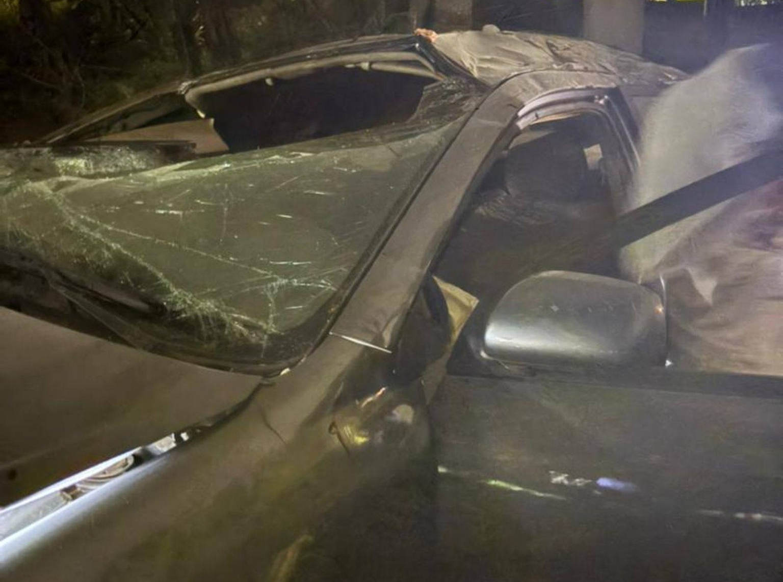 Driver injured as Toyota Corolla overturns multiple times on Akropong ...